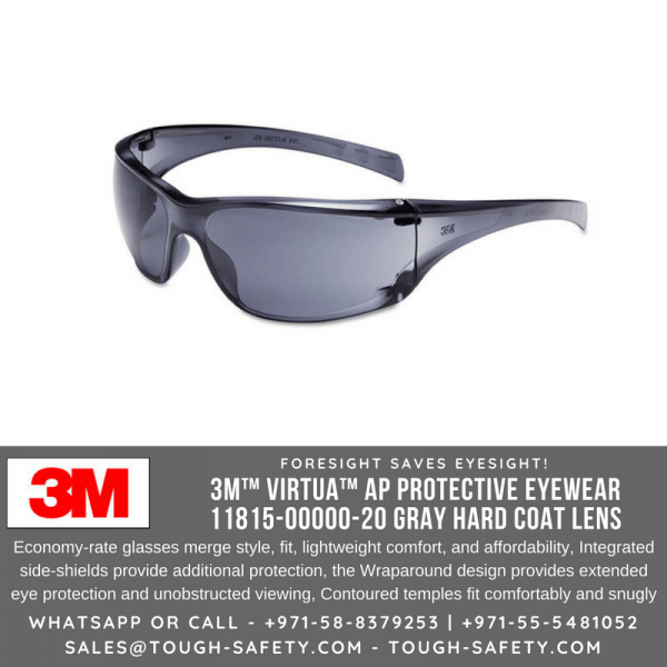 3M 11815 Virtua AP Protective Goggles Gray Hard Coat Lens - 3M PPE Supplier